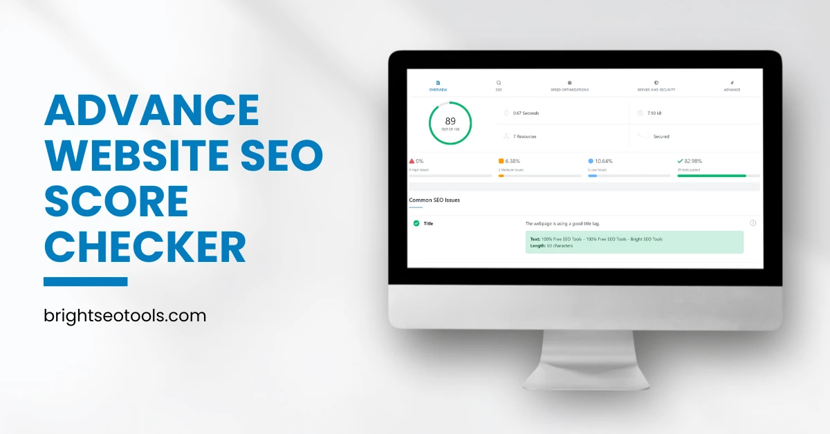 Free SEO Checker & Analyzer – Instantly Check Your Websi...